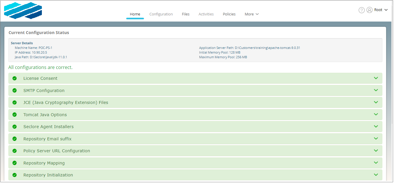 Validating Configurations